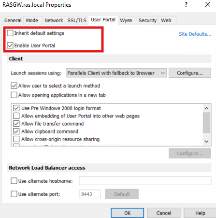 KB Parallels: Configuring the Parallels Web (HTML5) Client in v20